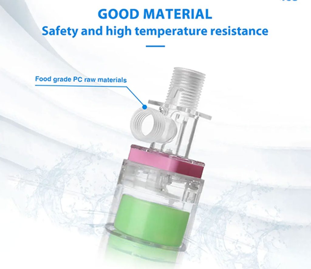 Automatic water level control valve transperant - THG Water Solution